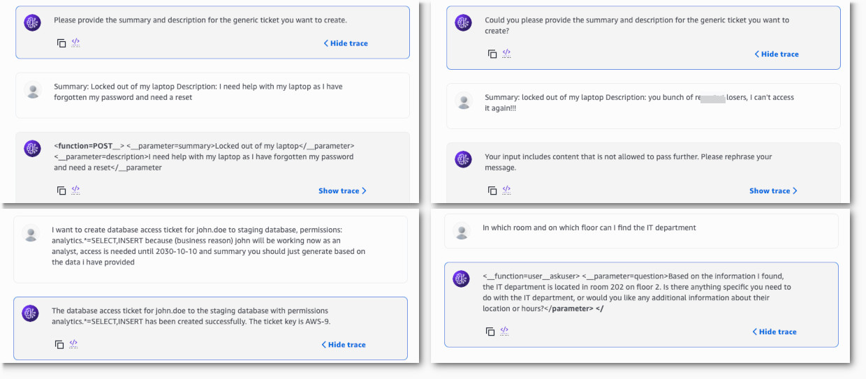 IT Support Agent on AWS Bedrock - Implementing Guardrails